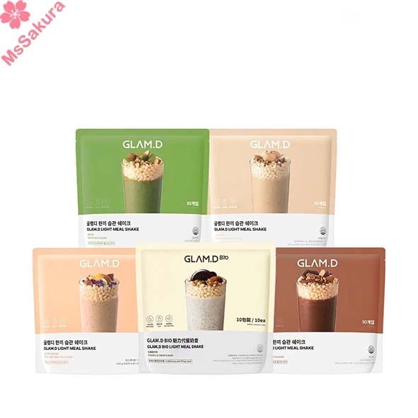 韓國Glam.d Bio魅力代餐奶昔 全新10包裝代餐(伯爵茶/曲奇) - MsSakura 專注品質生活