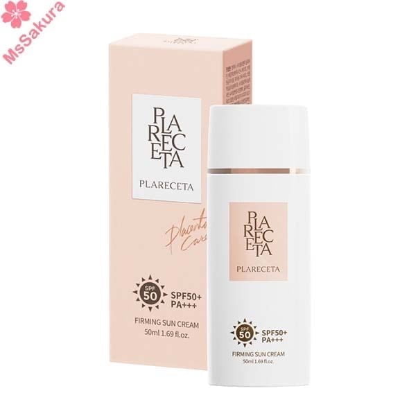 韓國PLARECETA胎盤緊緻防曬霜SPF 50 PA+++ Firming Sun Cream50ml - MsSakura 專注品質生活