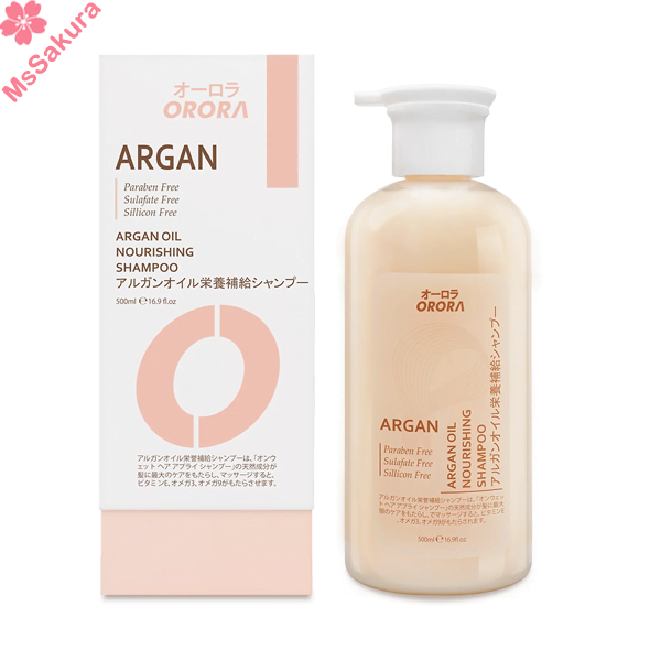 日本Orora摩洛哥堅果油滋養/薄荷深層清潔洗髮乳/護髮素系列500ml - MsSakura 專注品質生活