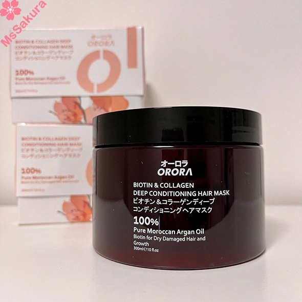 日本Orora 維生素膠原蛋白深層調理髮膜 300ml - MsSakura 專注品質生活