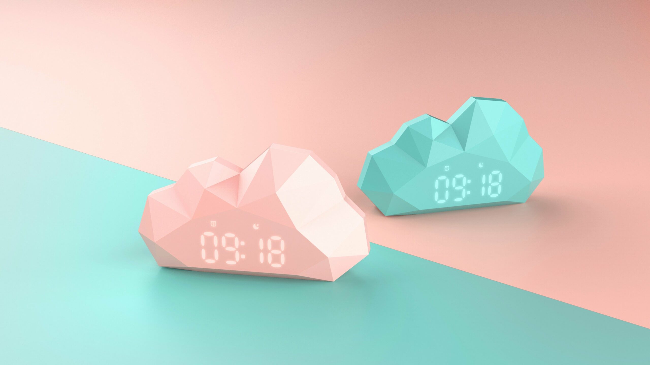 法國MOB雲朵造型LED電子鐘時鐘鬧鐘Mini Cloudy Clock香港行貨一年保養 - MsSakura 專注品質生活