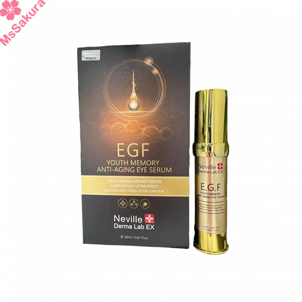 法國Neville Derma Lab EX EGF青春記憶眼部精華霜20ml 緊緻提升 對抗眼紋 - MsSakura 專注品質生活