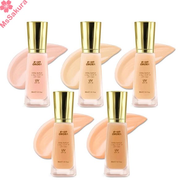 日本Orora奇蹟親肌柔滑粉底液SPF 35 30ml 5色可揀 - MsSakura 專注品質生活