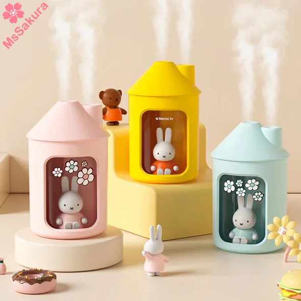 【正版miffy授權】miffy 500ml雙噴冷霧加濕器 香港行貨1年保養 - MsSakura 專注品質生活